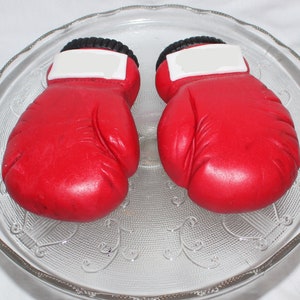 Fondant Boxing Glove Cake Topper - Boxing Glove Topper - Fighting Theme ...