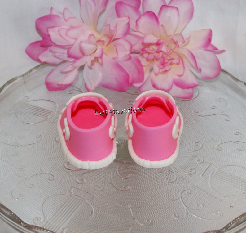 Fondant Baby Shoes Cake Topper Baby Sandals Topper baby | Etsy