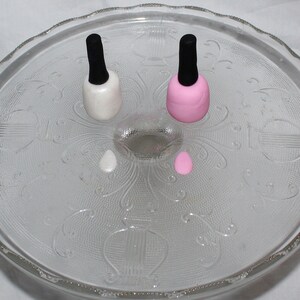 Fondant Nail Polish Cake Topper - Nail Tech Cake Topper - Fondant ...