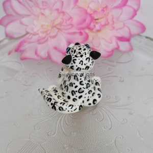 Fondant Leopard Cake Topper Fondant Snow Leopard Leopard Topper Arctic ...