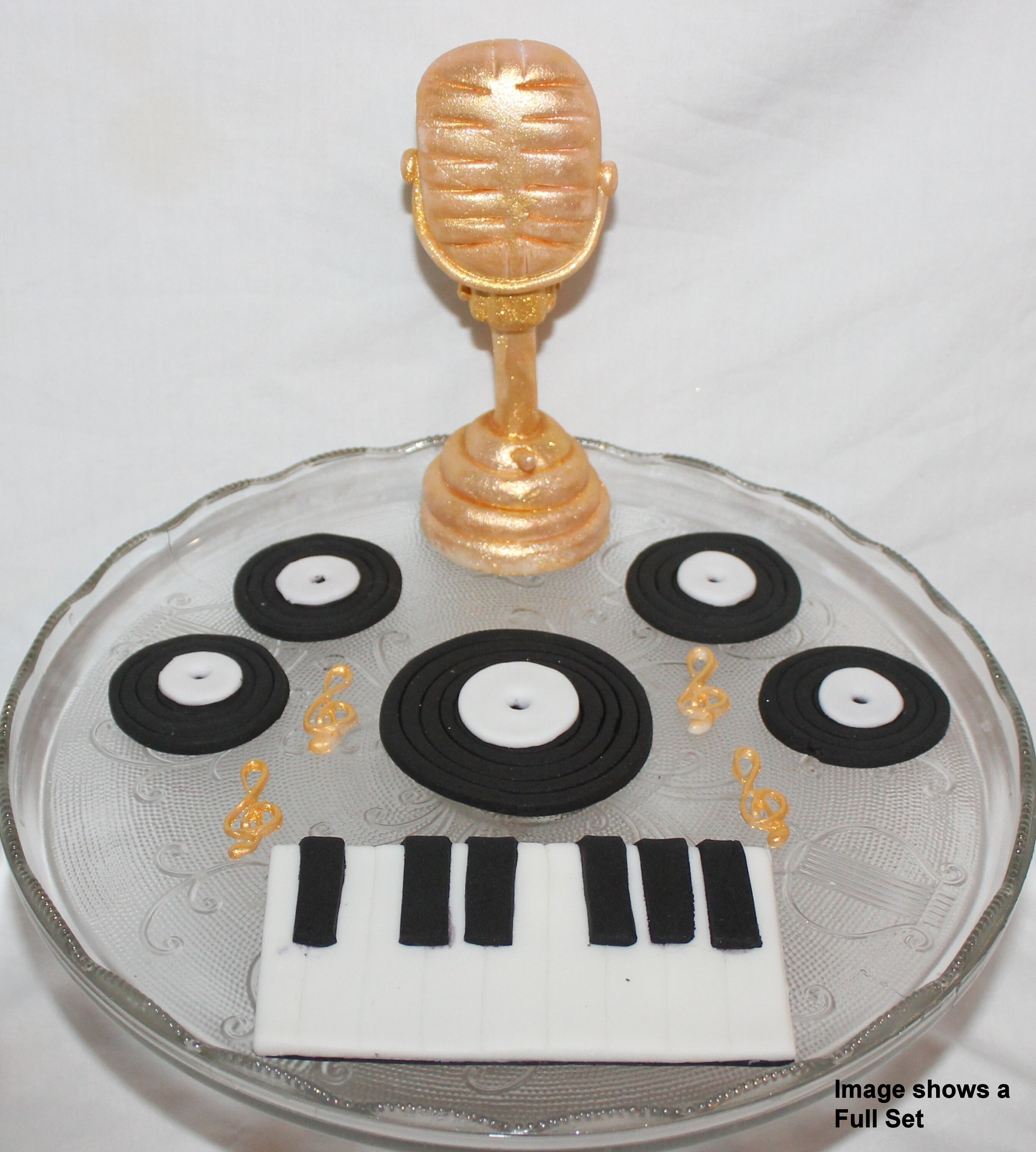 Fondant Microphone Cake Topper Fondant Music Music Topper - Etsy