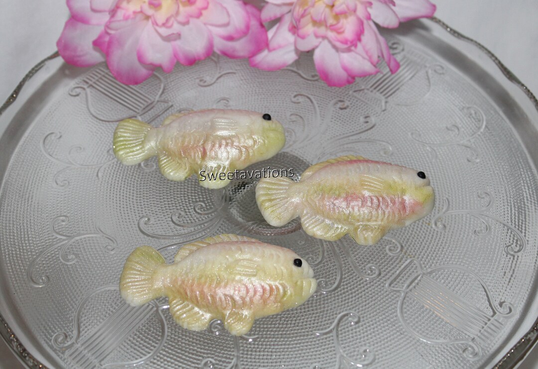 Fondant Fish Cake Topper Fondant Bass Fish Topper Fondant Fishing ...