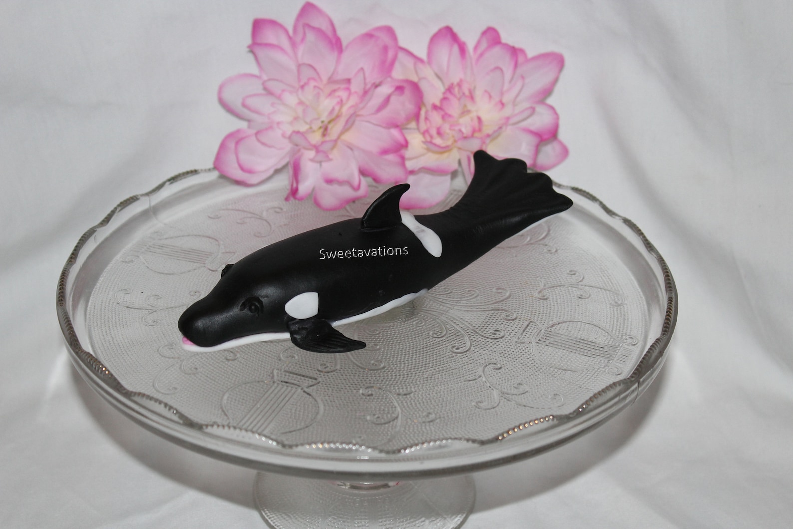Fondant Orca Cake Topper Orca Topper Fondant Killer Whale - Etsy