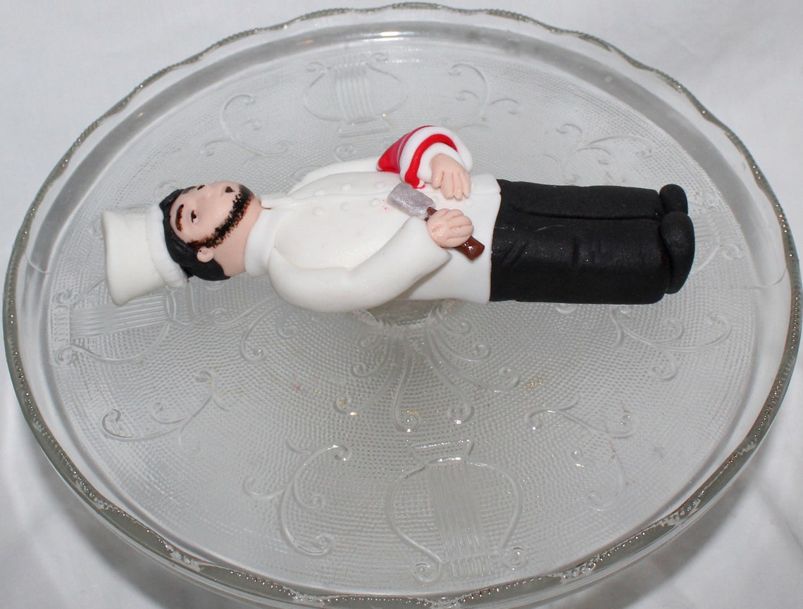Fondant Chef Cake Topper Chef Topper Fondant Cook | Etsy