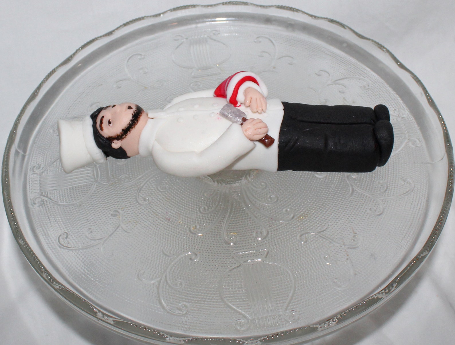 Fondant Chef Cake Topper Chef Topper Fondant Cook | Etsy