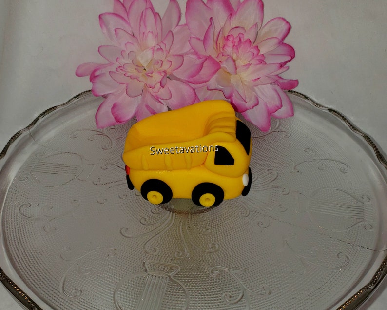 Fondant Construction Cake Topper Fondant Dump Truck Dump | Etsy
