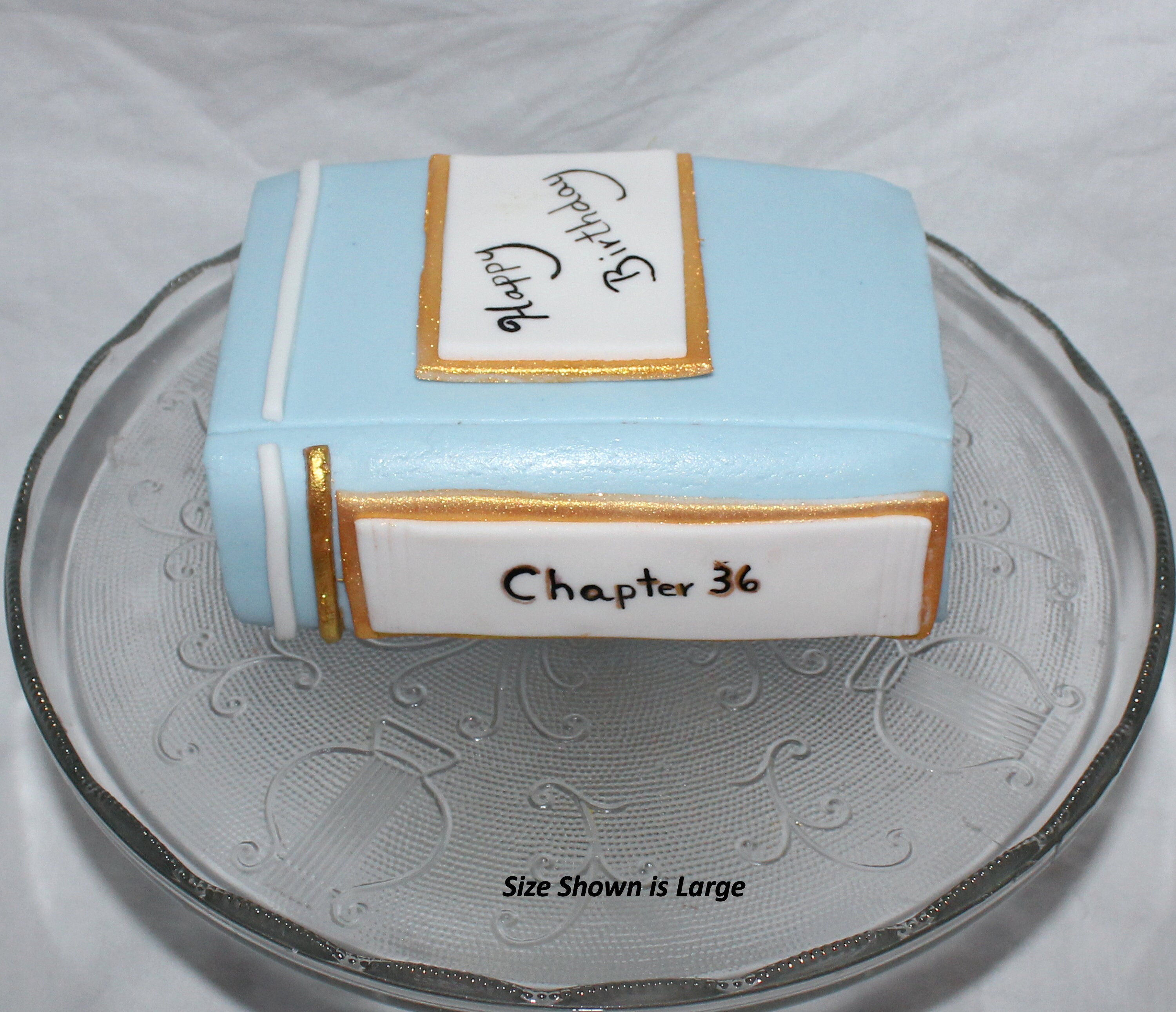 Fondant Book Cake Topper Book Topper Fondant Birthday - Etsy