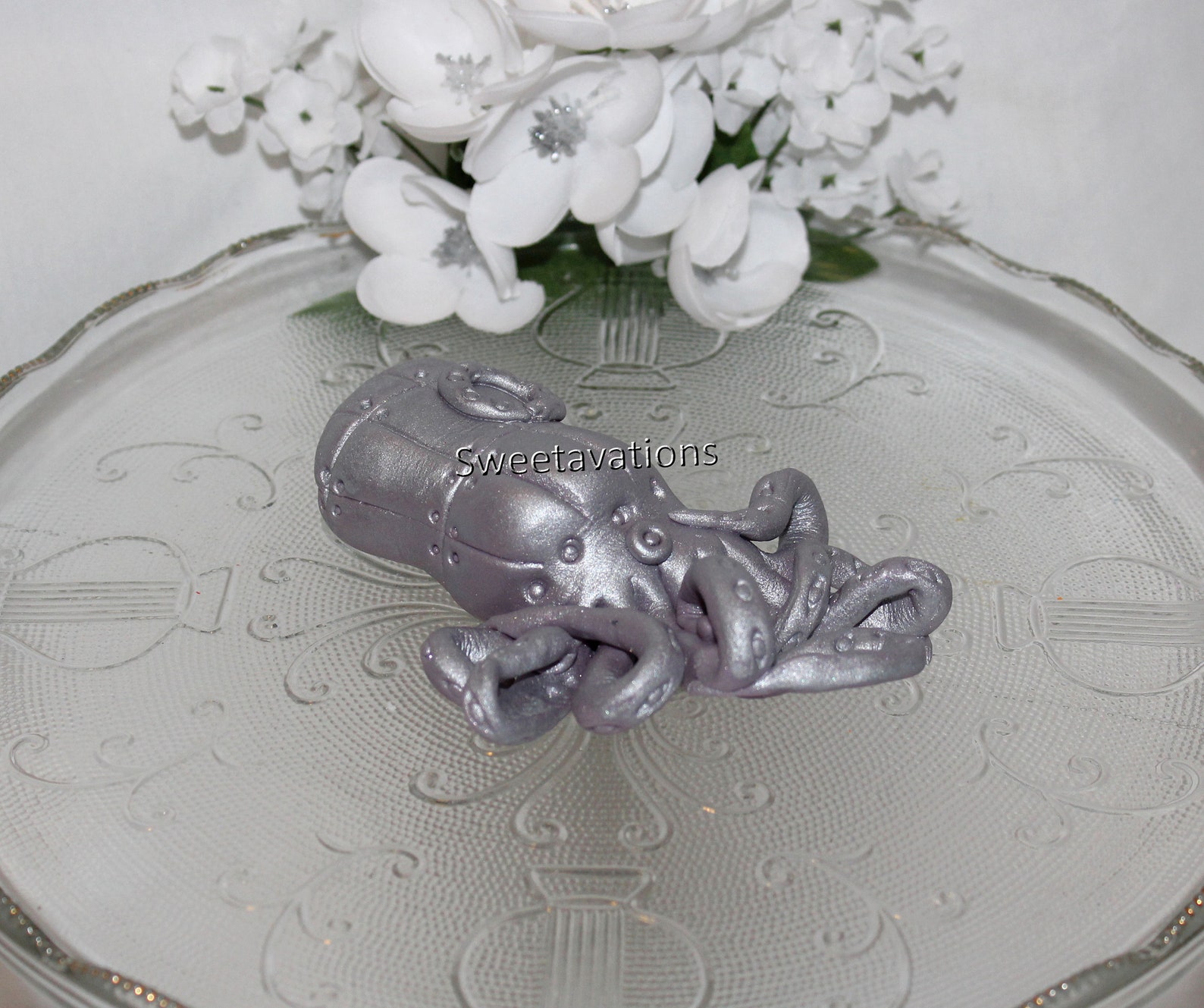 Fondant Octopus Cake Topper Octopus Topper Steampunk | Etsy