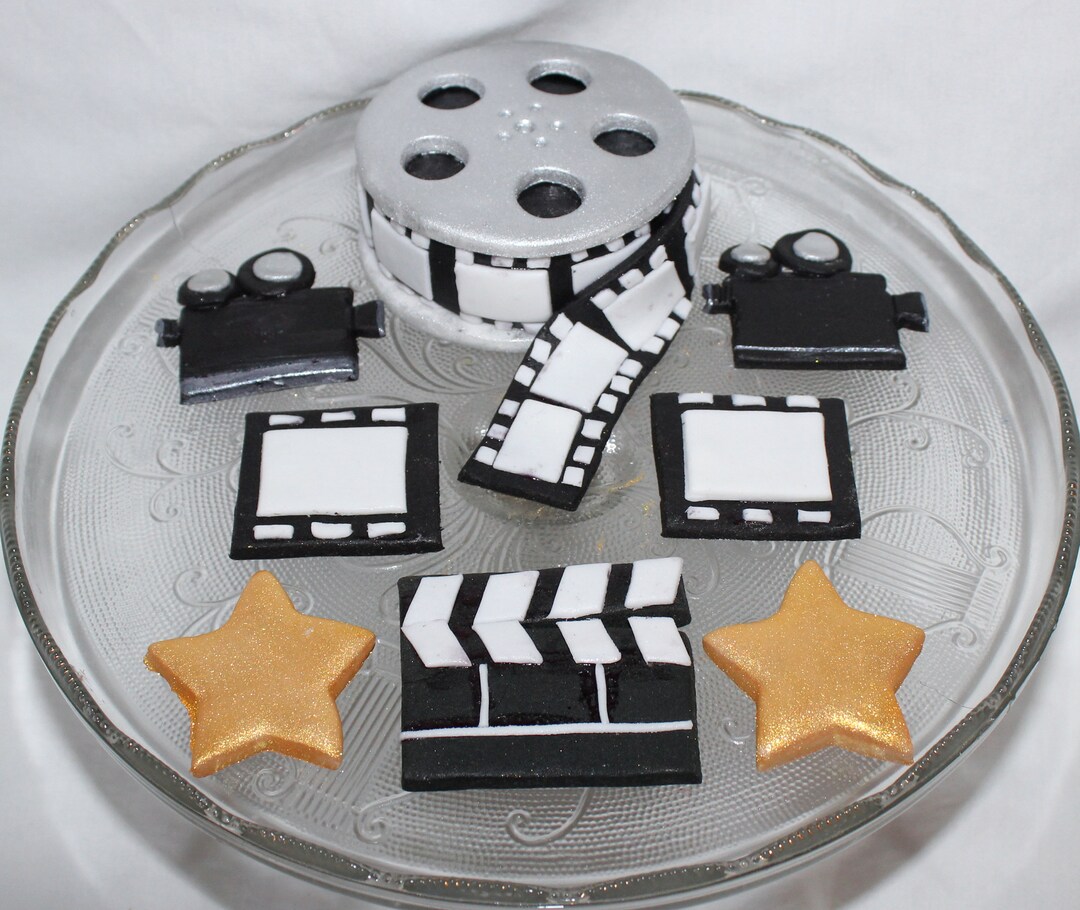 Fondant Movie Cake Topper - Movie Producer Cake Topper - Director Cake ...