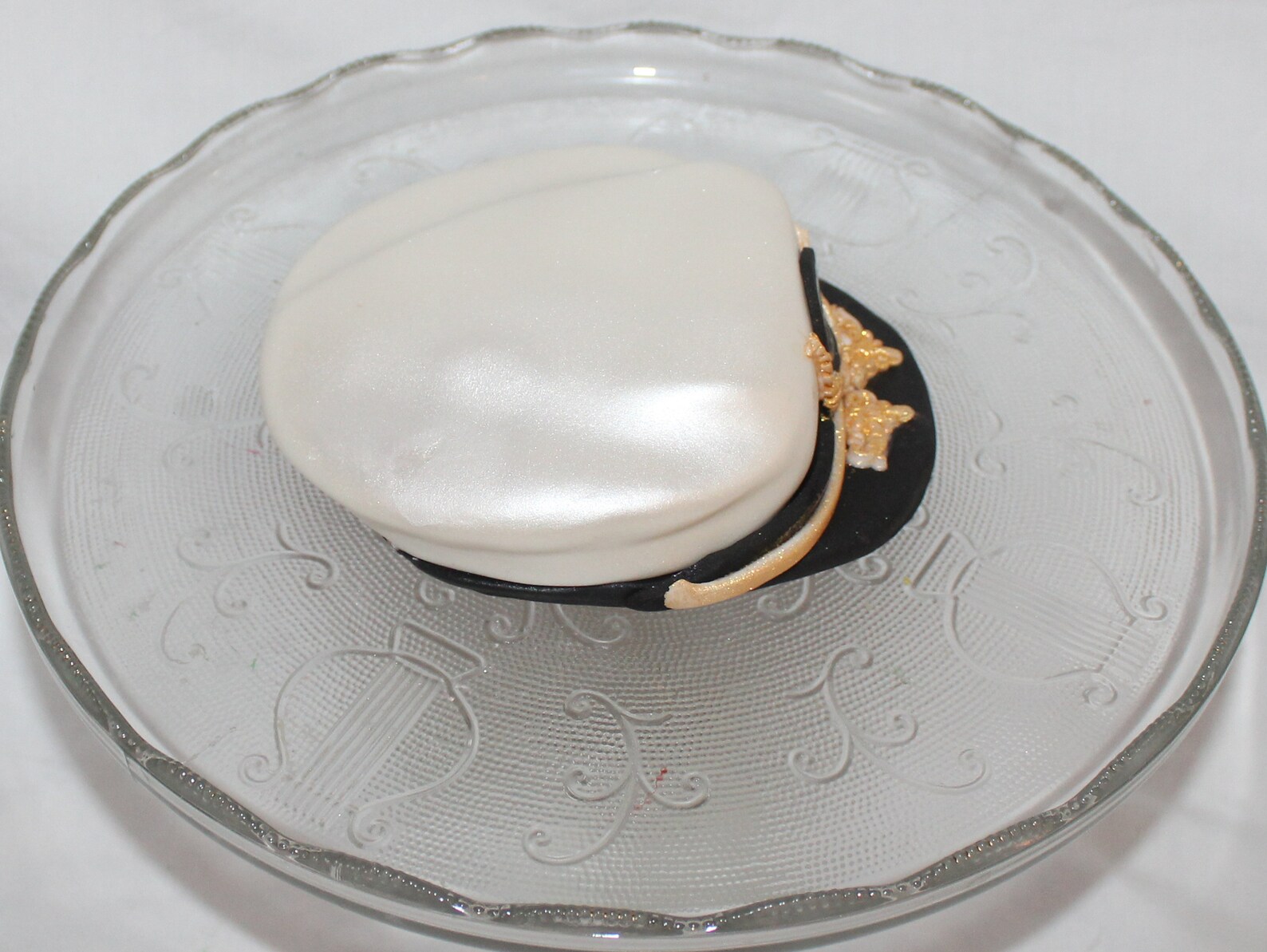 Fondant Captain's Hat Cake Topper Nautical Topper - Etsy