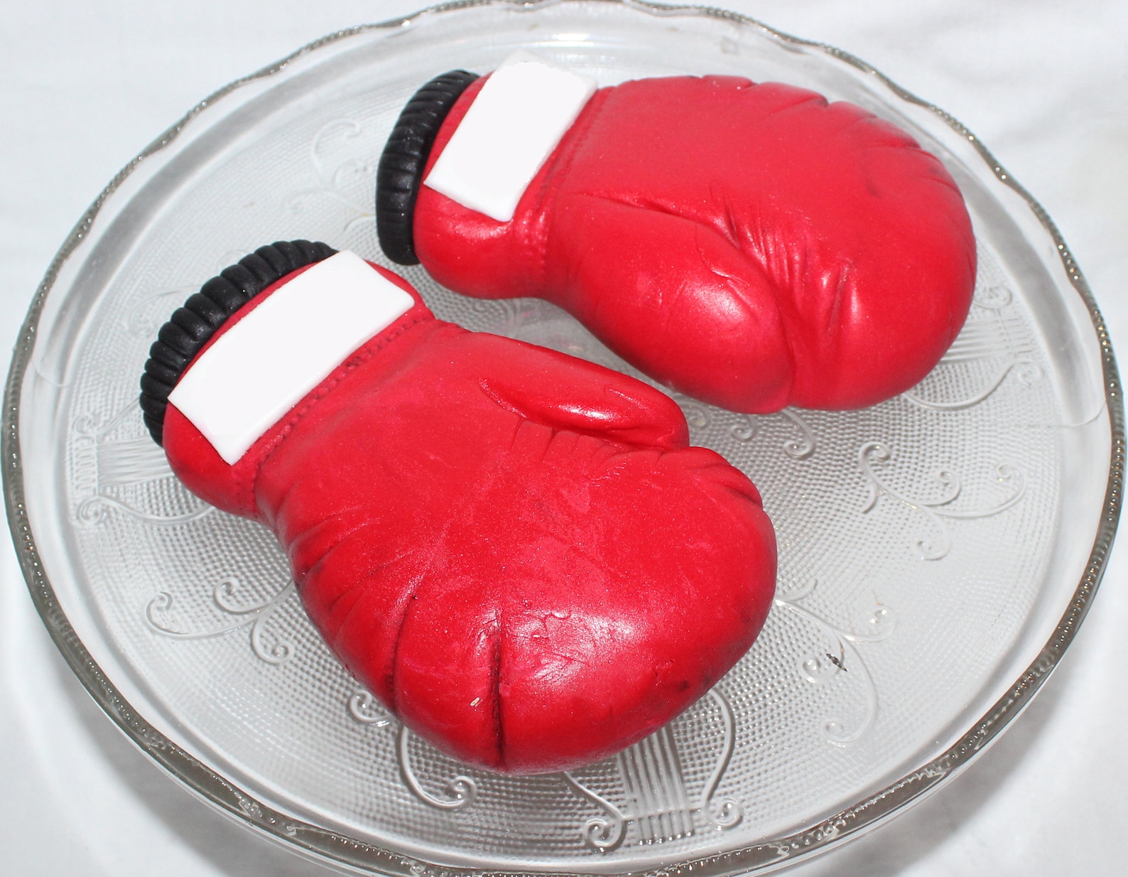 Fondant Boxing Glove Cake Topper - Boxing Glove Topper - Fighting Theme ...