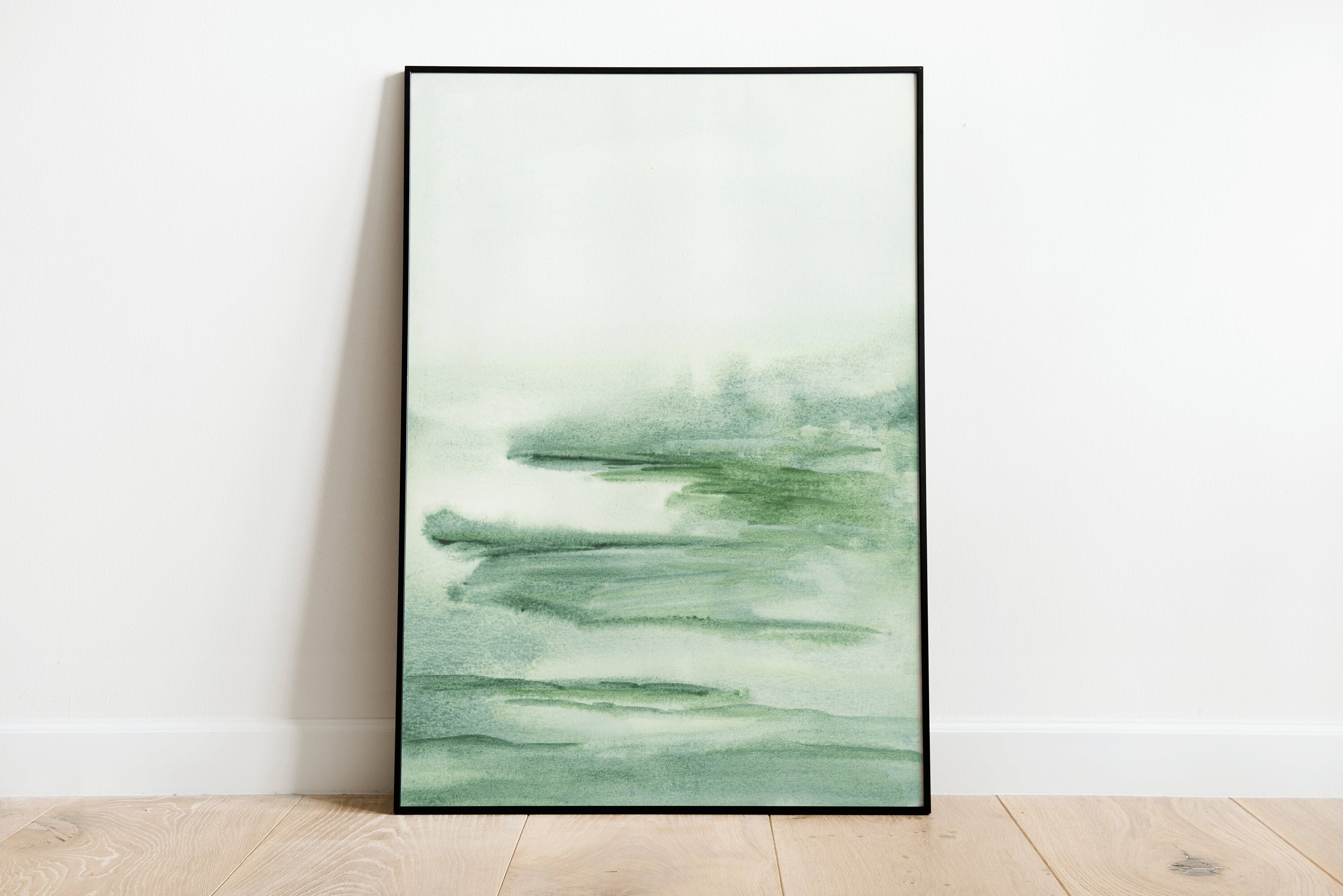 Green Abstract Print, Green Art, Printable Art, Watercolor Abstract Art ...