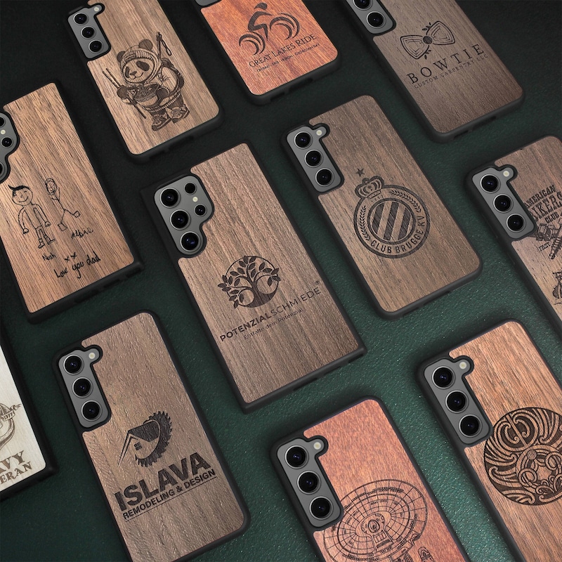Wooden Logo Phone Case - Etsy