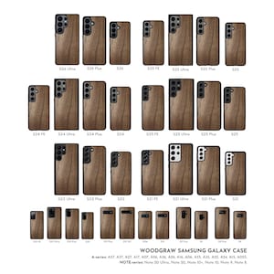 Custom Logo Engraved Wooden Galaxy Phone Case S26 Ultra, S25 FE, S24 ...