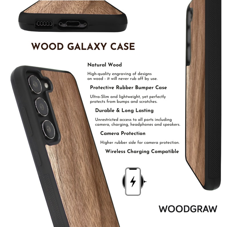 Wood Galaxy Phone Case S26 Ultra, S25 Plus, S24, S23 (all Models ...