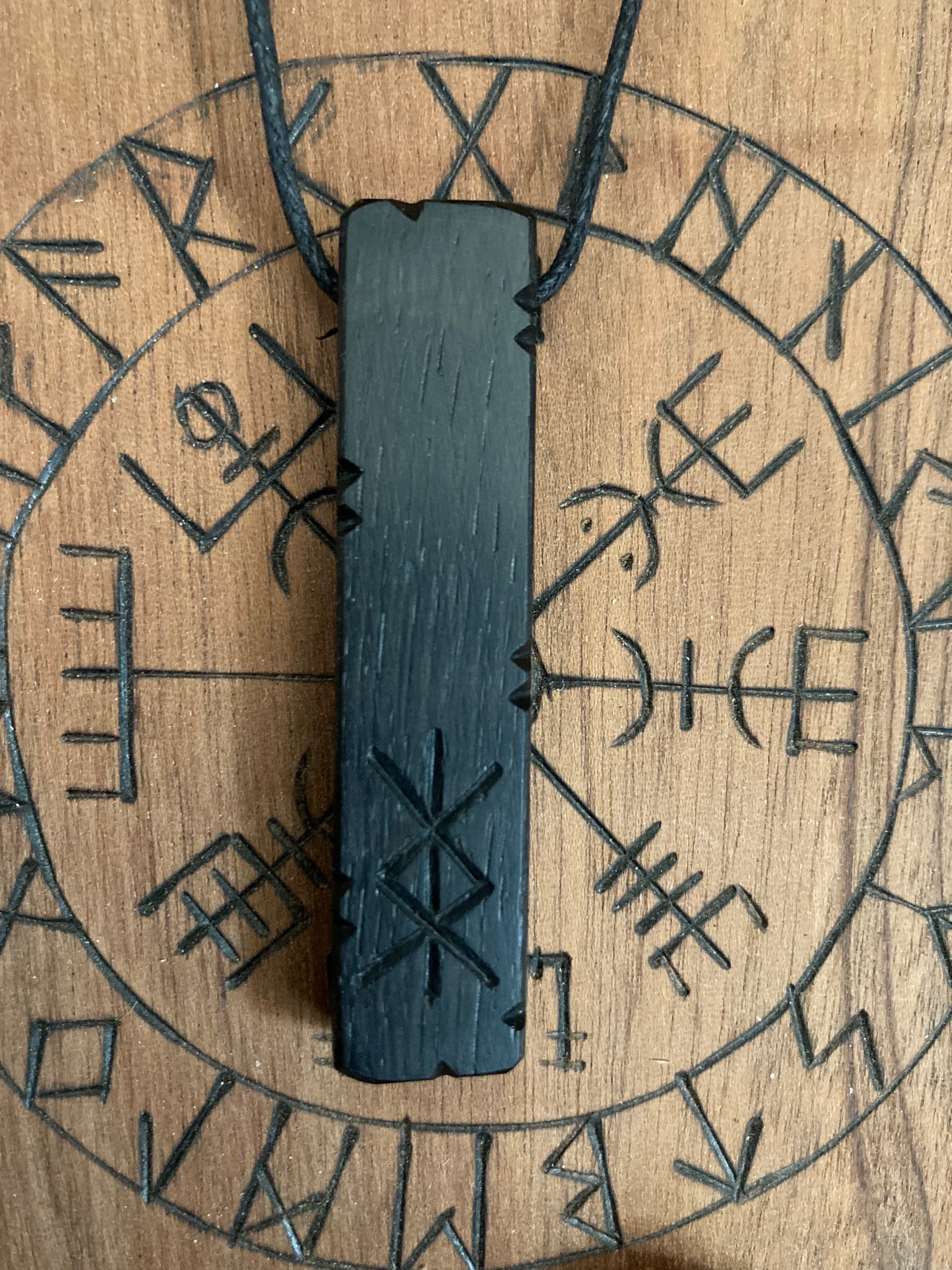 Protection Bindrune 4500 5000 Year Old Bog Oak Protection - Etsy UK