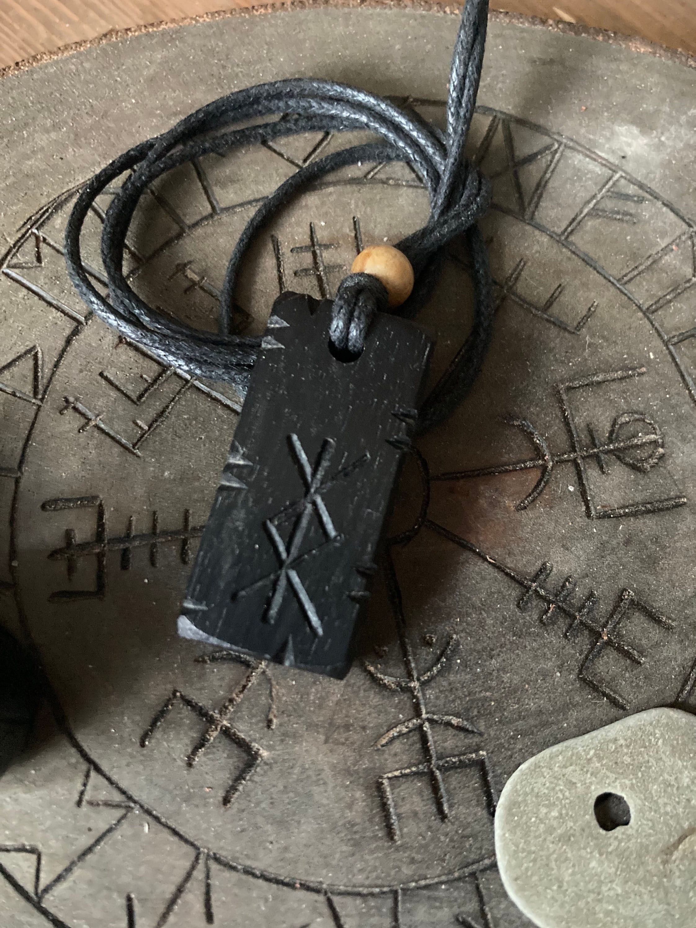 Protection Bindrune 4500 5000 Year Old Bog Oak Protection - Etsy