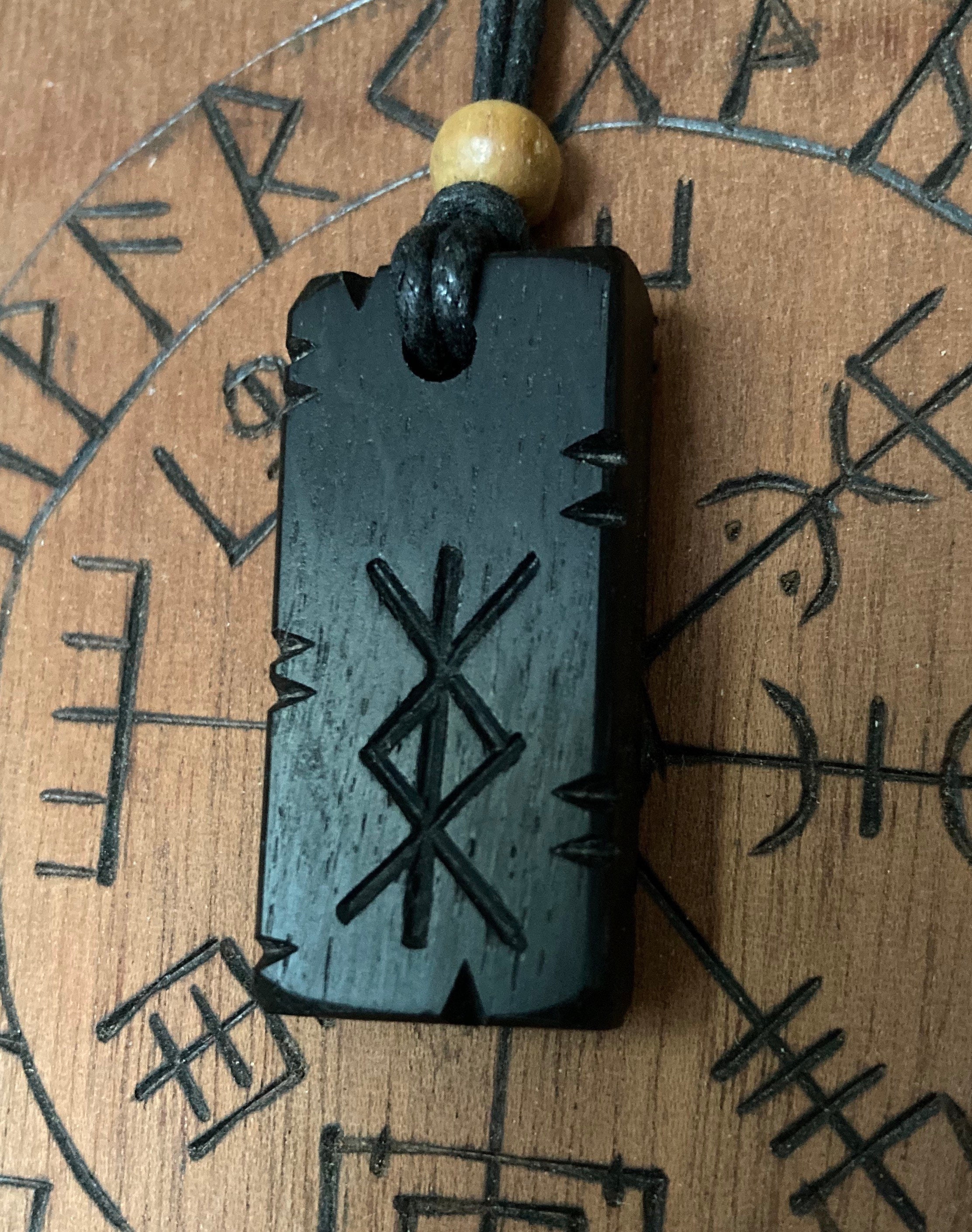 Protection Bindrune 4500 5000 Year Old Bog Oak Protection - Etsy