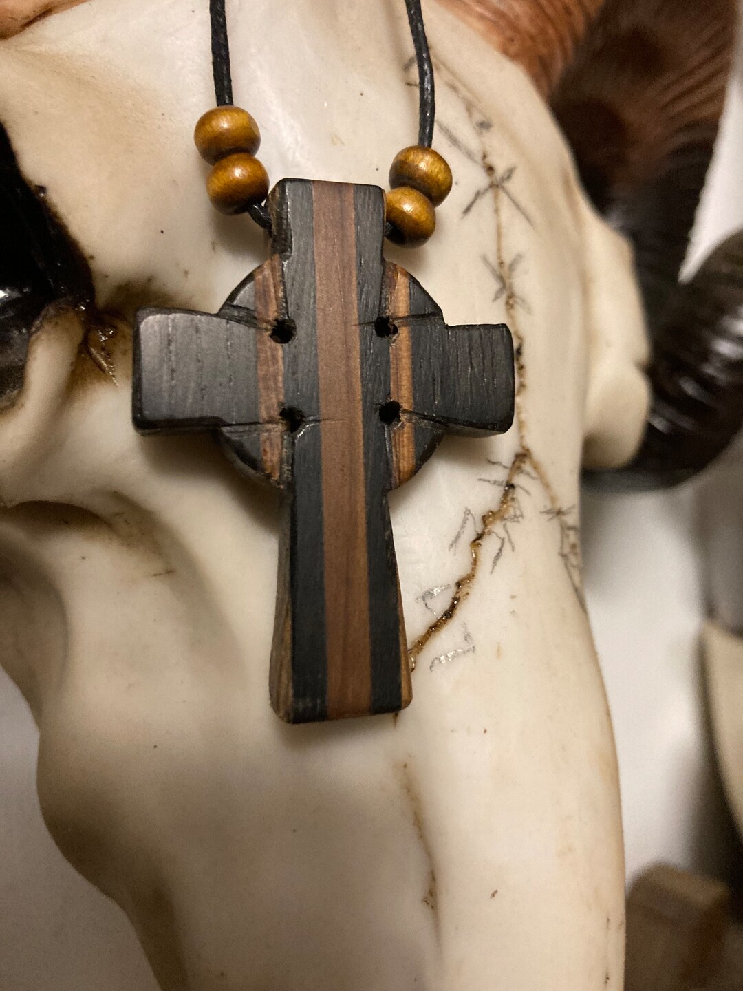 4,500 5,000 Year Old Bog Oak & Bog Yew Celtic Cross Protection Talisman ...