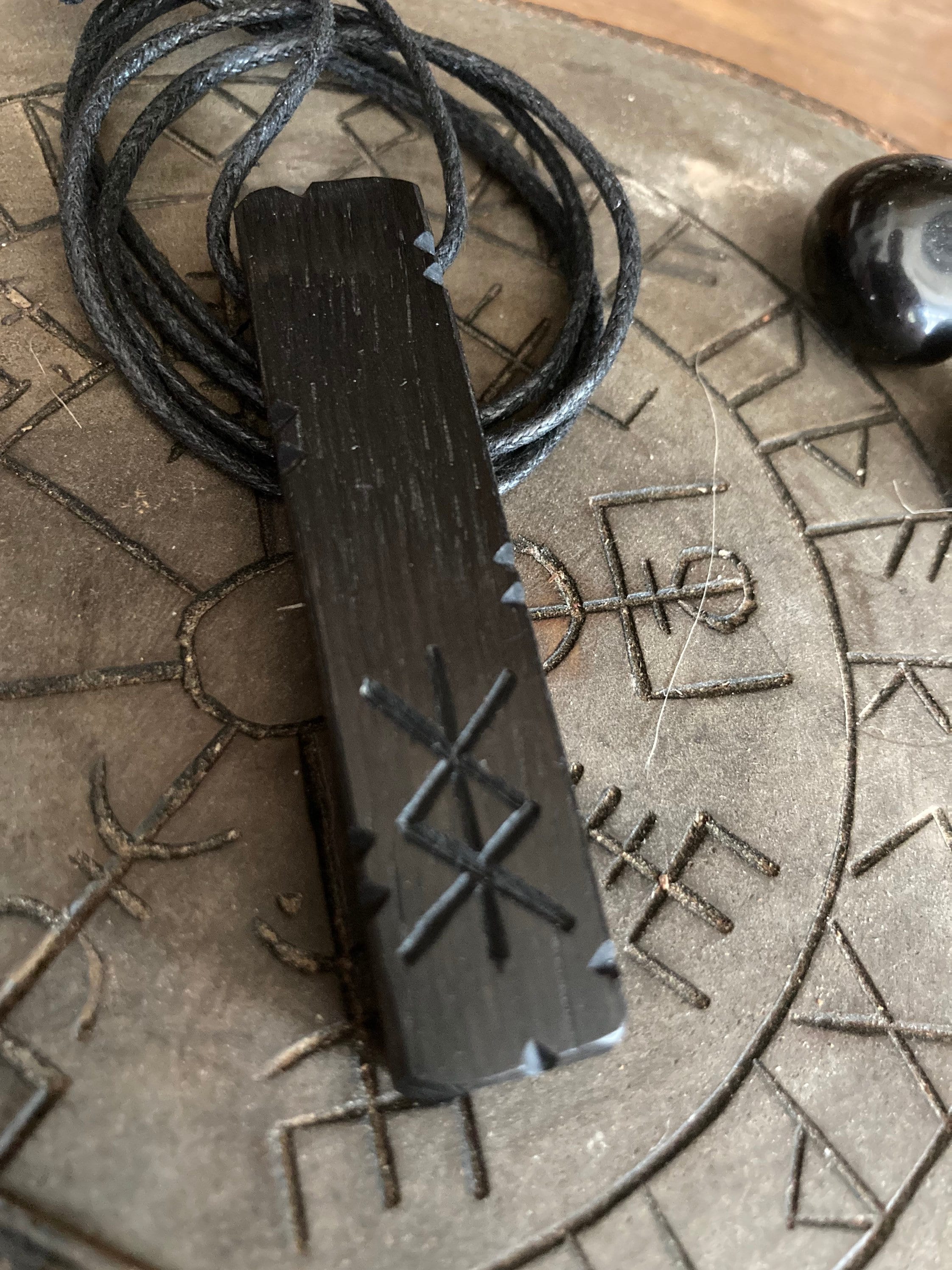 Protection Bindrune 4500 5000 Year Old Bog Oak Protection - Etsy UK