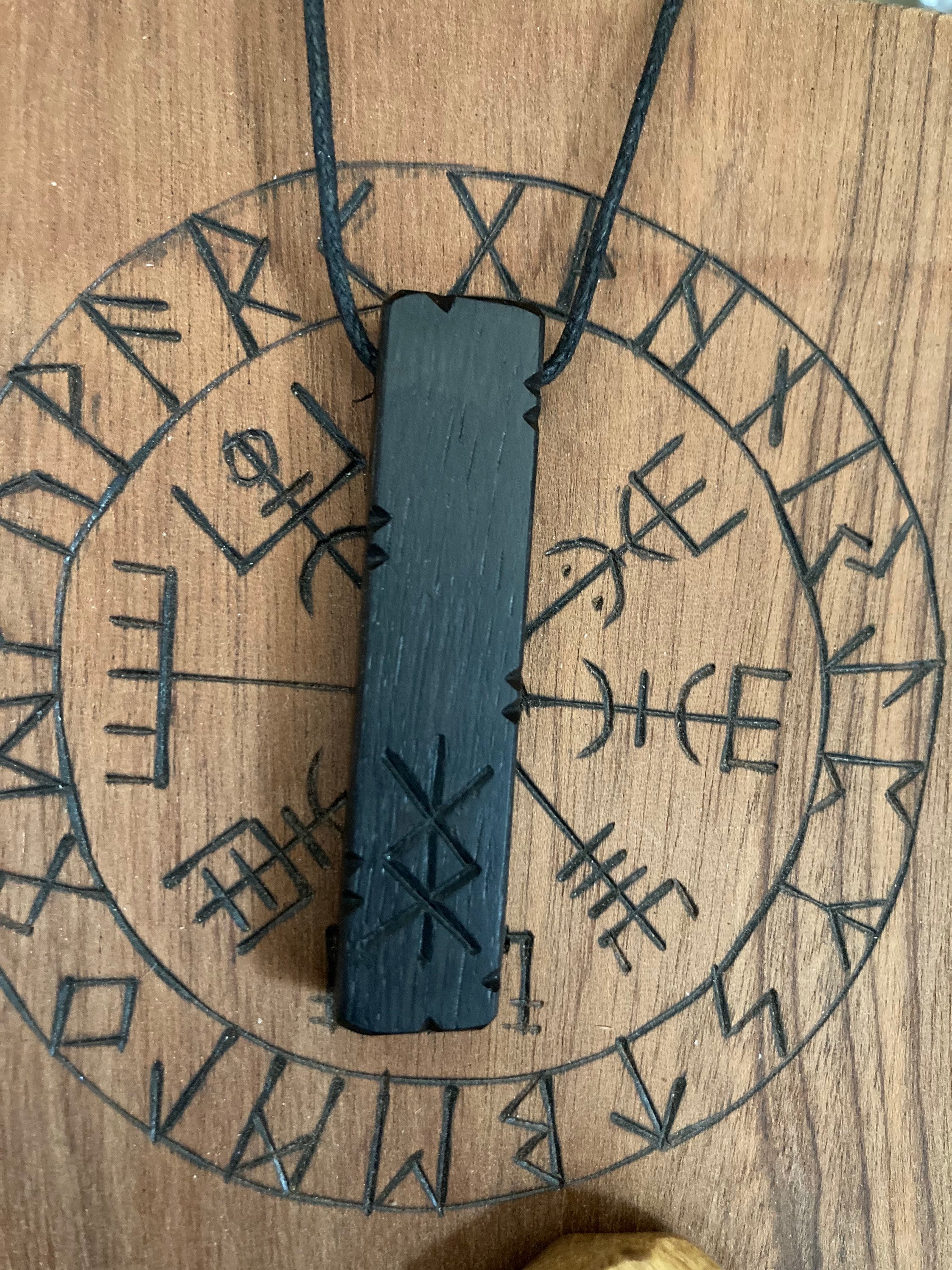 Protection Bindrune 4500 5000 Year Old Bog Oak Protection - Etsy