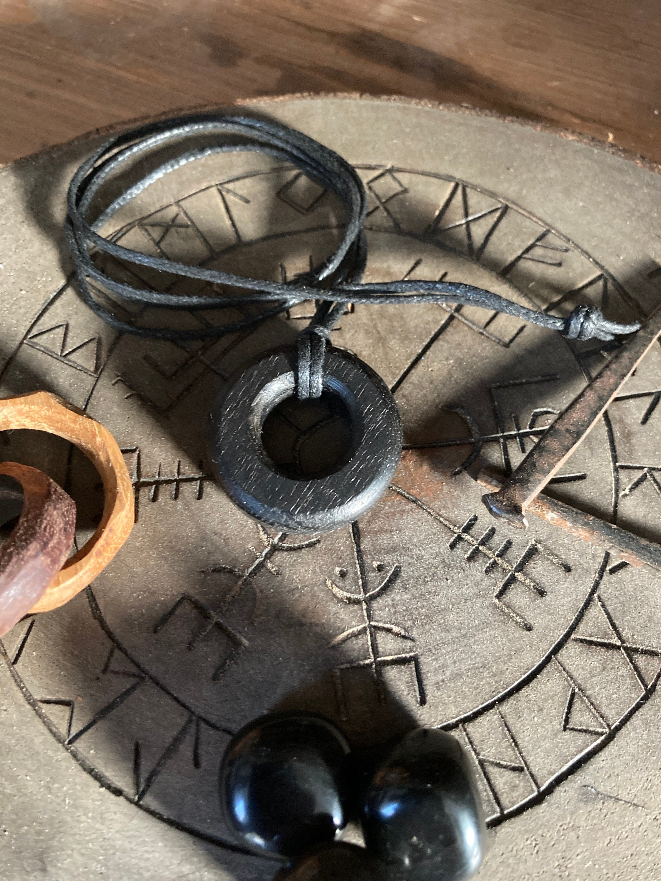 4500 5000 Year Old Round Bog Oak Protection Talisman - Etsy