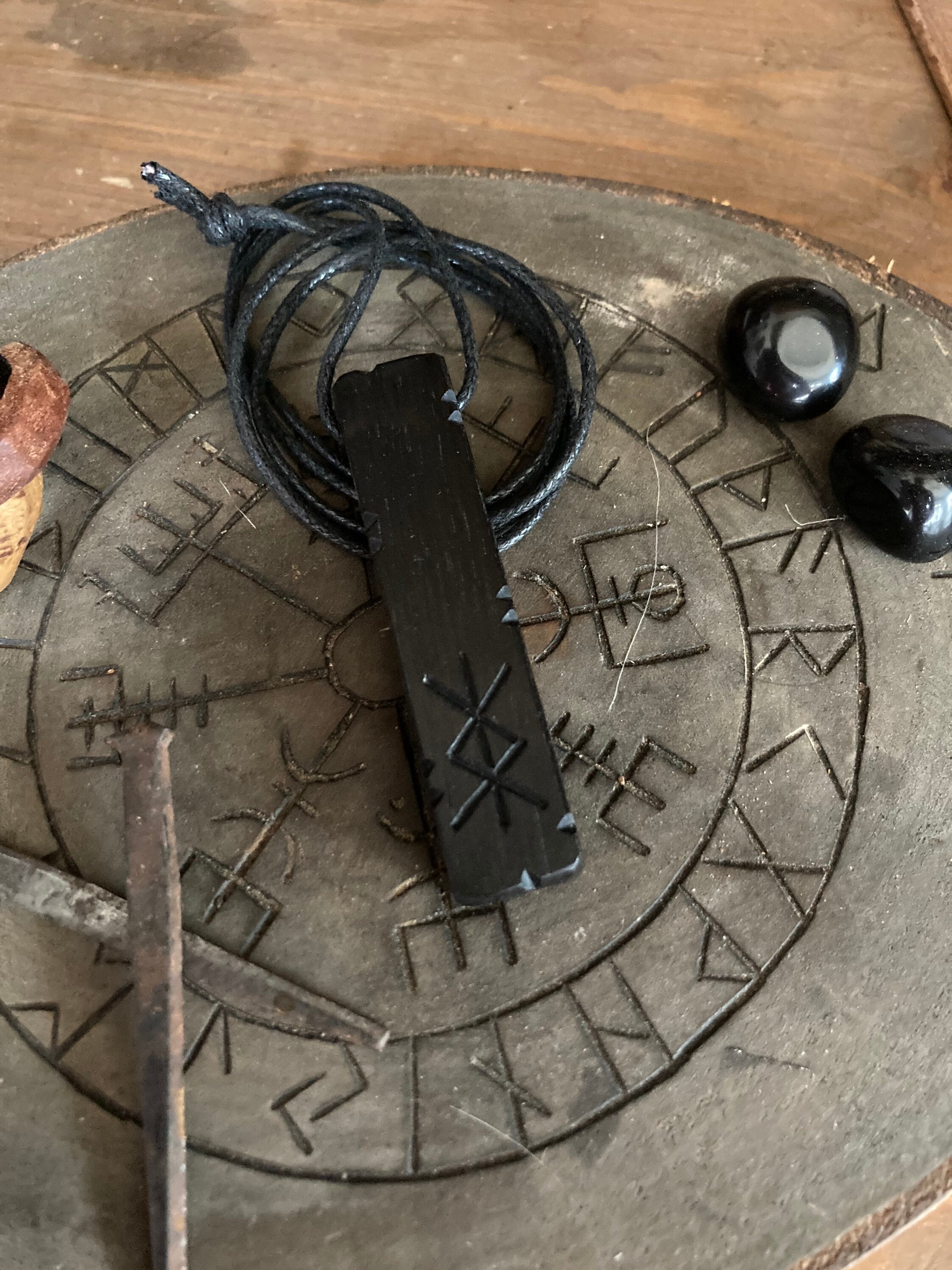 Protection Bindrune 4500 5000 Year Old Bog Oak Protection - Etsy UK