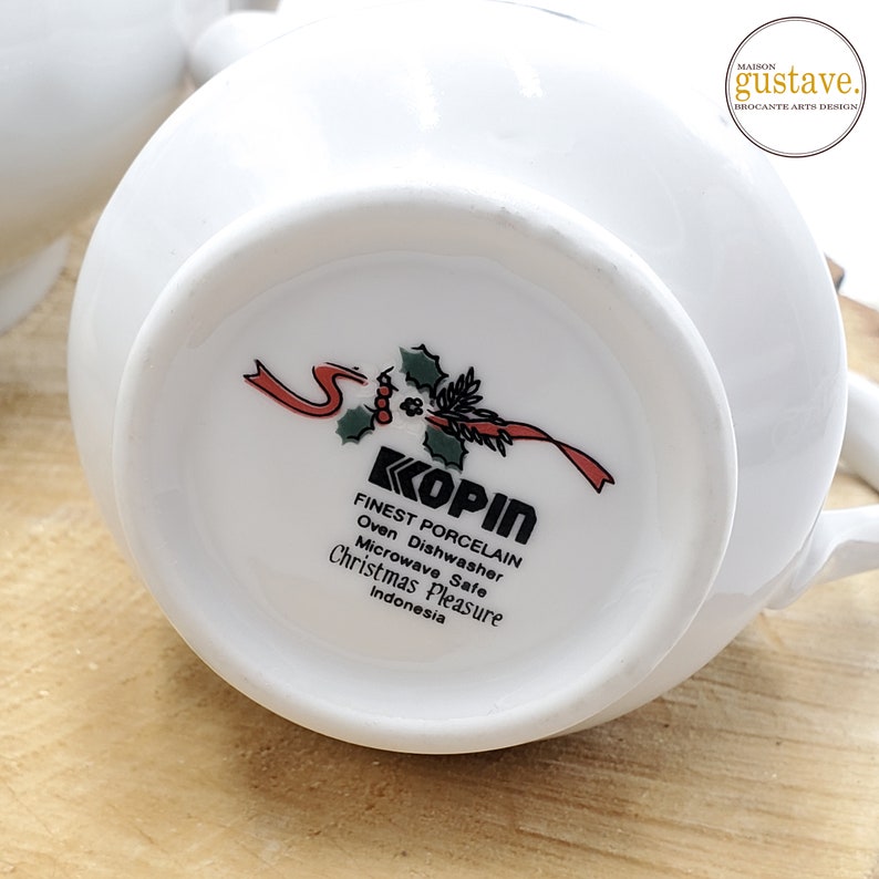 Christmas Pleasure 3-piece Tea Set by Kopin | Fine Porcelain | Teapot ...