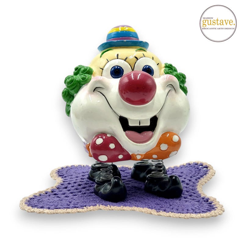 Vintage Clown Money Box - Etsy