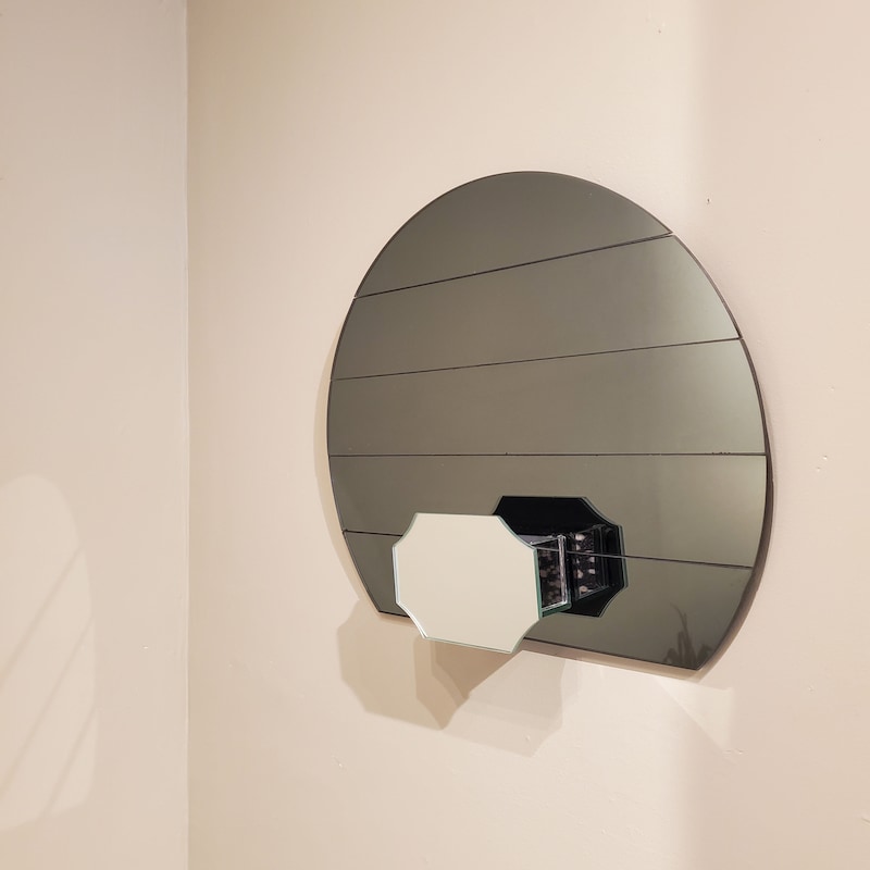 Smoked Glass Mirror - Etsy