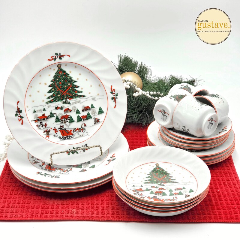 Christmas Dinnerware - Etsy