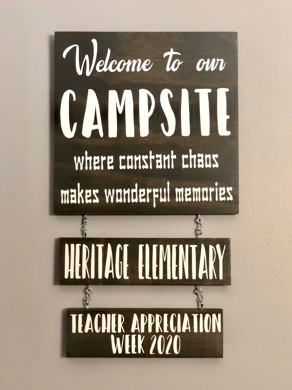 Hanging Wooden Campsite Sign Wood RV Sign Wooden Camper | Etsy