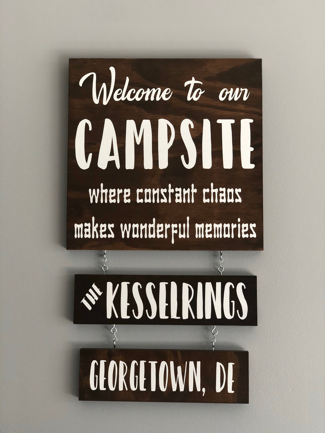 Hanging Wooden Campsite Sign Wood RV Sign Wooden Camper | Etsy