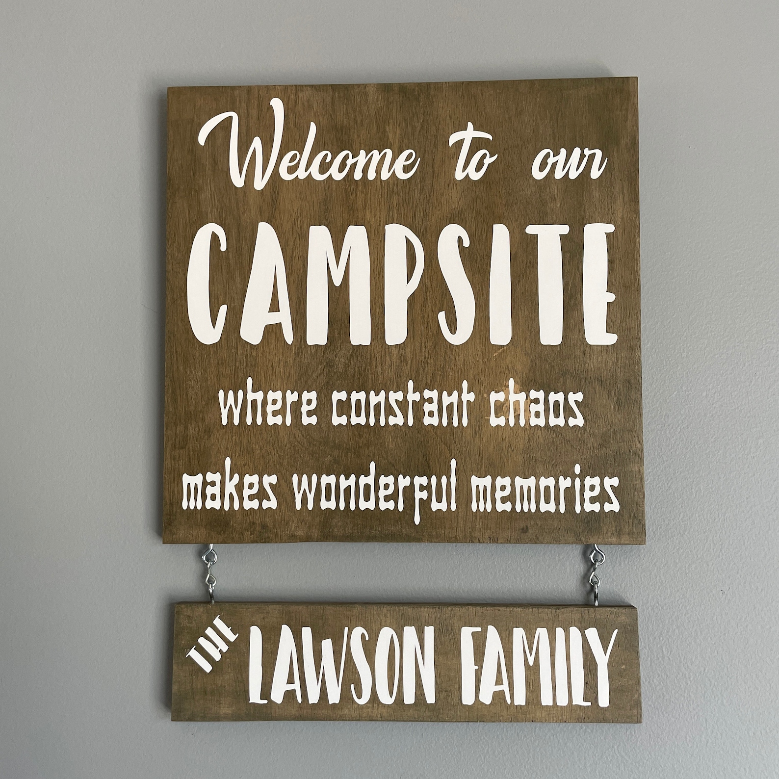 Hanging Wooden Campsite Sign Wood RV Sign Wooden Camper | Etsy