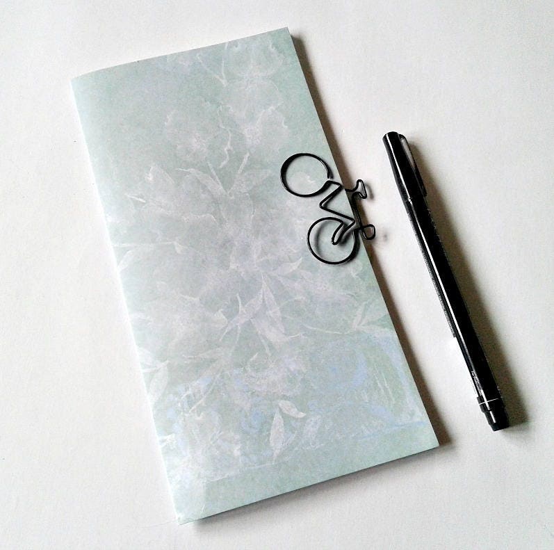 PALE BLUE Traveler's Notebook Insert, Bullet Journal Insert, Gratitude ...
