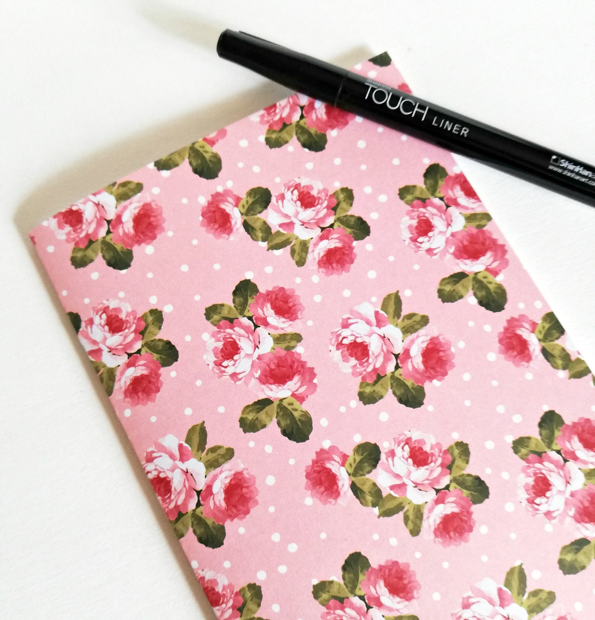 Travelers Notebook Insert PINK ROSES Travelers Notebook Refill Regular ...