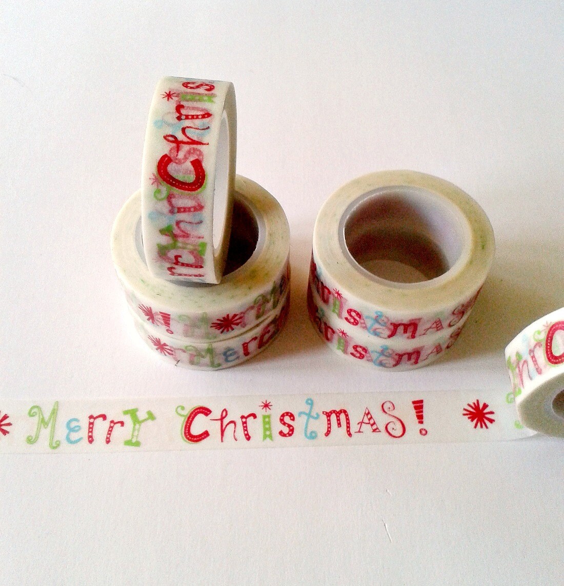 Merry Christmas Washi Tape - for your Craft Suppy or Christmas Planner ...