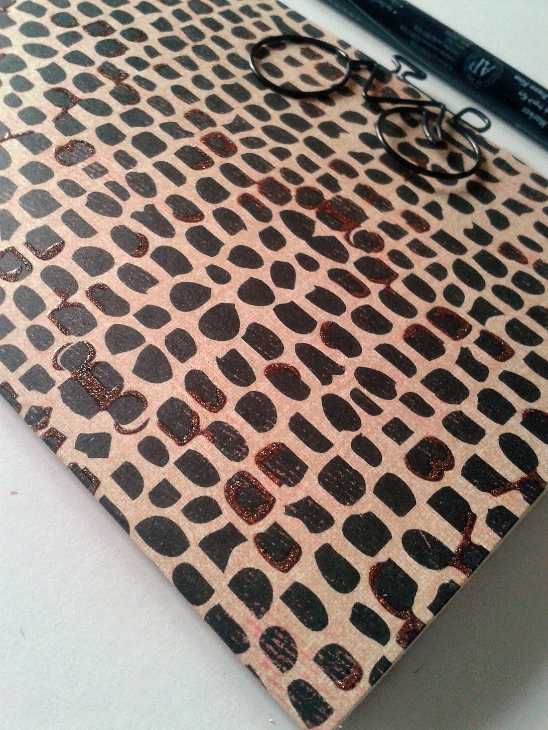 ANIMAL PRINT Traveler's Notebook Insert with Glitter - Midori Insert ...