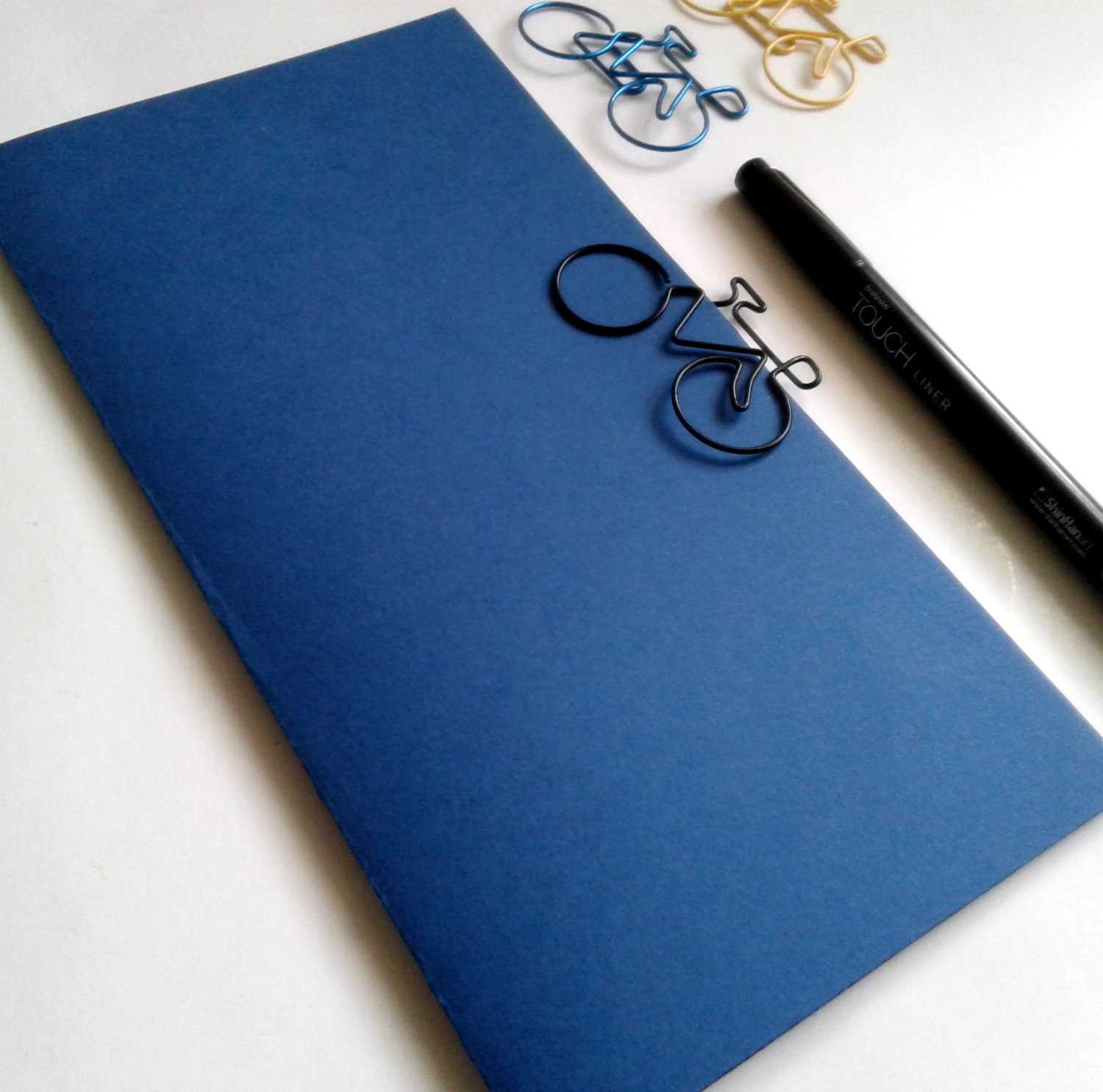 BLUE Travelers Notebook Insert - Midori Insert - Regular Standard Wide ...
