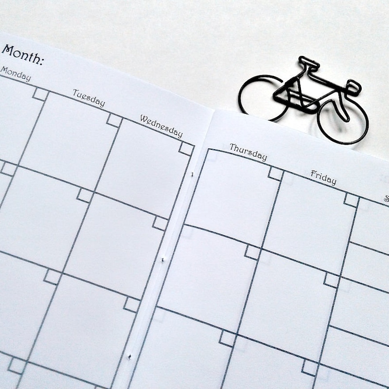 2026 Monthly Calendar Notebook - Etsy