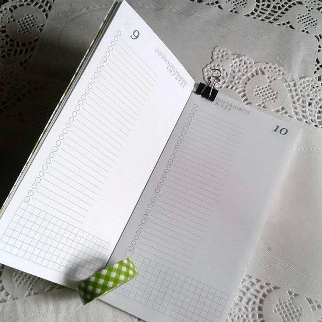 Day on One Page - Travelers Notebook Insert - Daily Calendar Insert ...