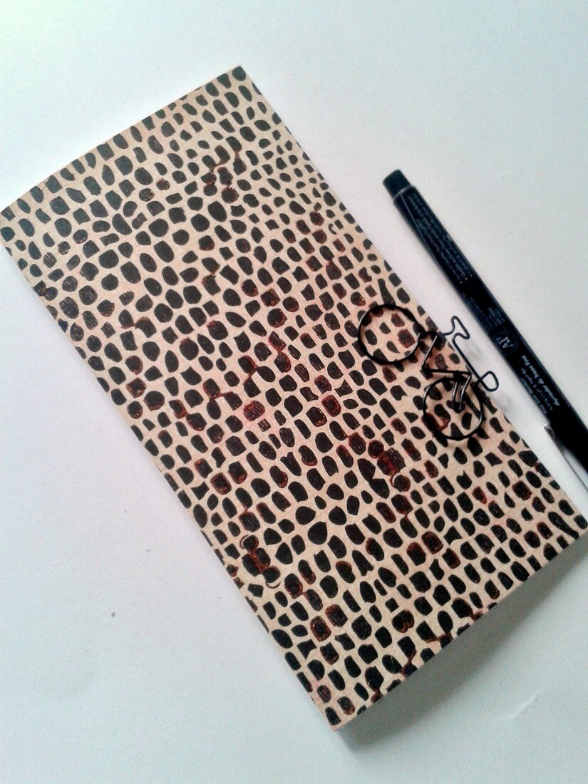 ANIMAL PRINT Traveler's Notebook Insert with Glitter - Midori Insert ...