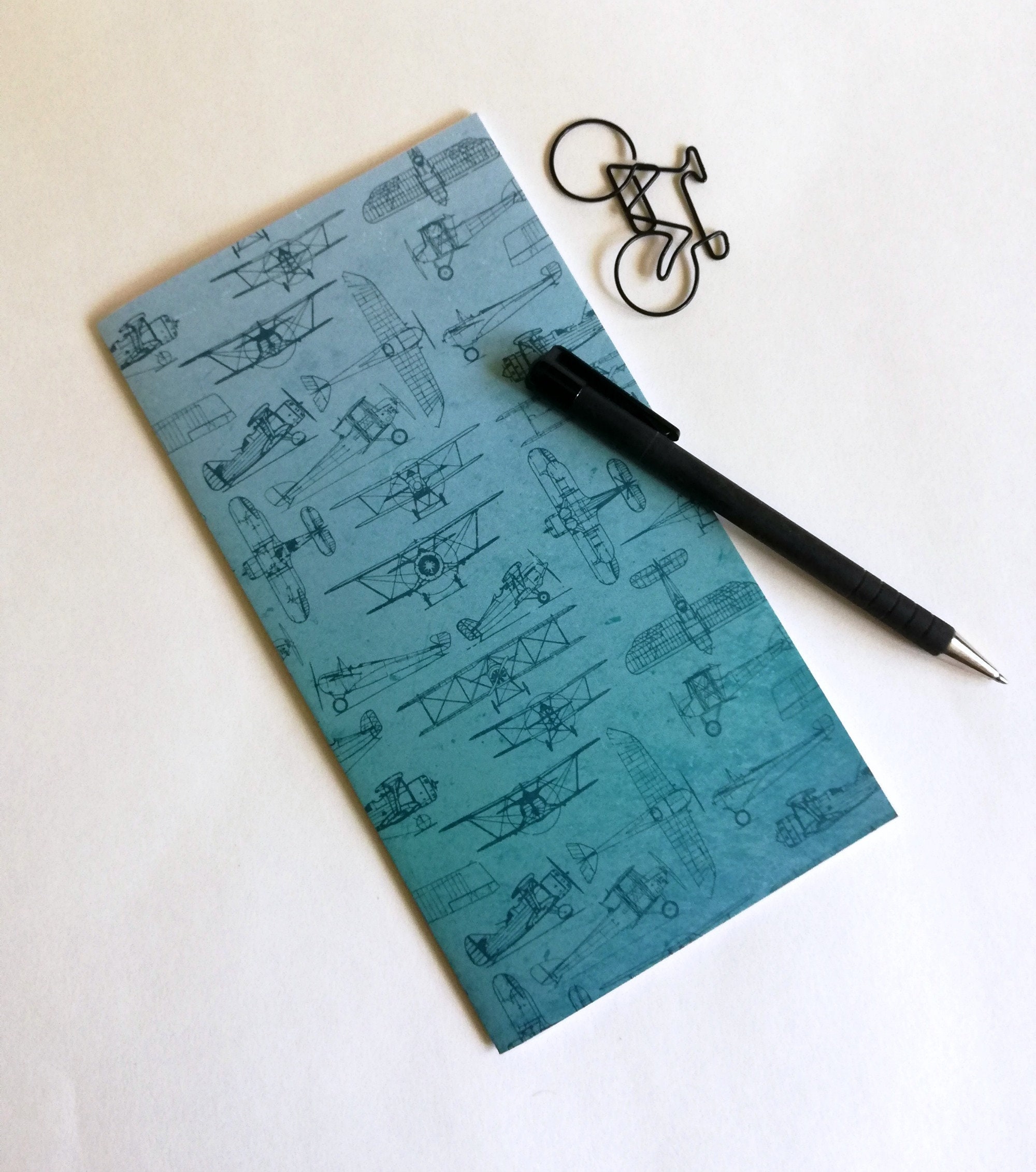 Travelers Notebook Insert BLUE AIRPLANES Travelers Notebook Refill ...