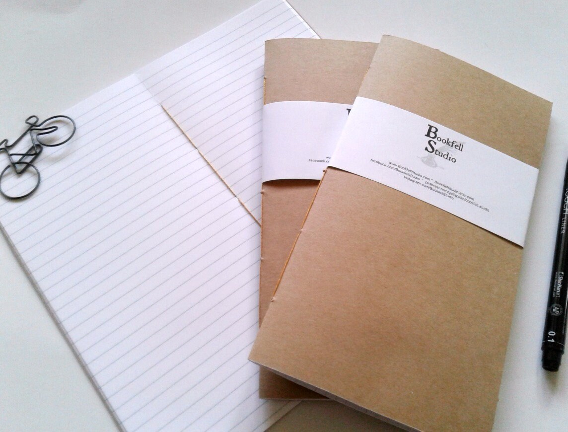 Travelers Notebook Insert - KRAFT - Midori Insert - Regular Standard ...