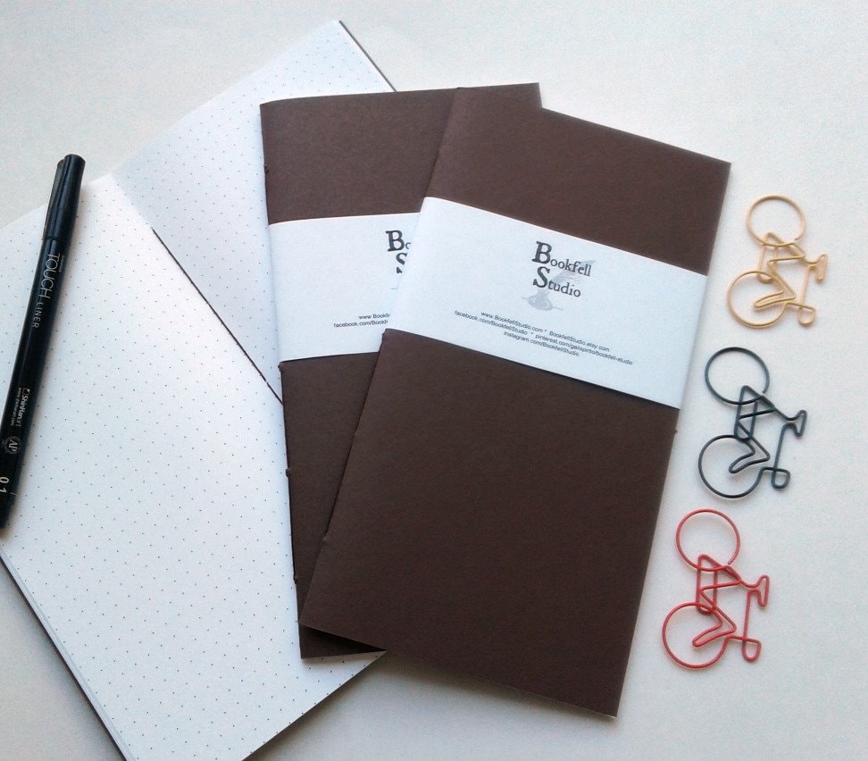 CHOCOLATE Travelers Notebook Insert - Fauxdori Insert - Regular ...