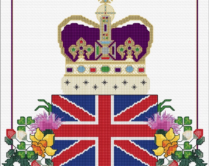 Coronation King Charles III Cross Stitch Kit - Etsy