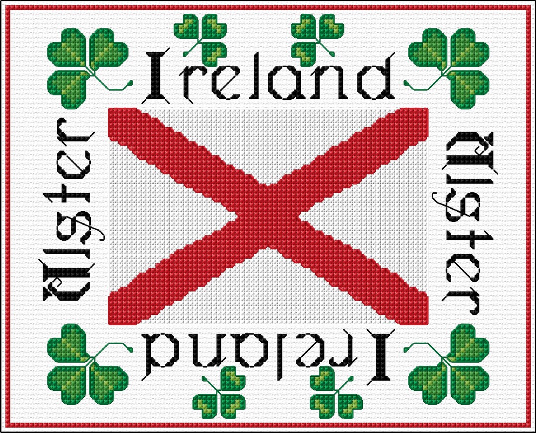 Northern Irish Shamrock Cross Stitch Kit - Etsy