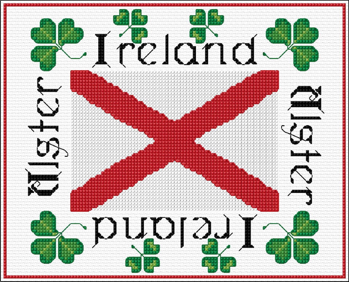Northern Irish Shamrock Cross Stitch Kit - Etsy