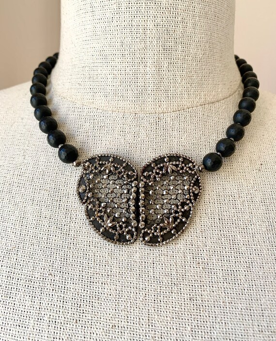 Antique French Faceted Cut Steel Art Deco Cut Steel 1… - Gem