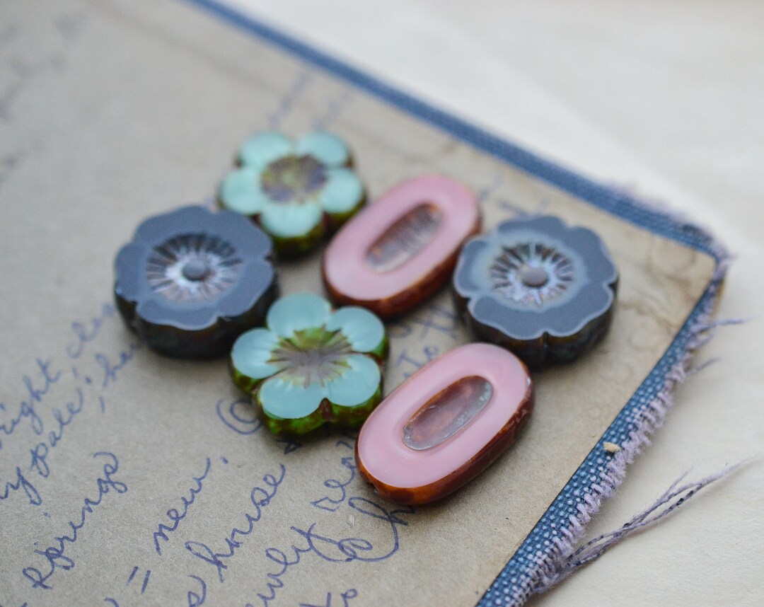 Czech Glass Beads | Picasso Beads | Boho Beads | Premium Picasso Czech ...